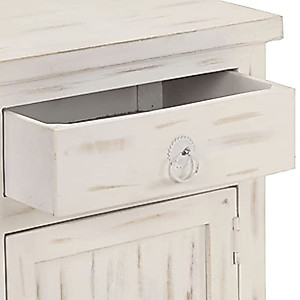 YPWRENH Cabinets Chest of Drawers Bedside Cabinet White 15.7 "x11.8 x19.7 Solid Mango Wood Suitable for Bedroom, Living Room, Kitchen