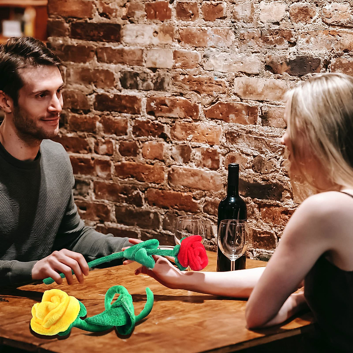 18 Pcs Plush Rose Flower Stuffed Rose Flower Bendable Stems Plush Bouquet Toy Soft Rose Flower 12.6 Inch for Graduation 2024 Mother's Day Valentines Day Girl Girlfriend Wife(18 Pcs Colorful Series)