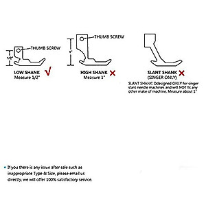 Presser Feet Set 11Pcs Snap On Sewing Machine Foot for Brother Singer Janome Babylock Kenmore Low Shank Sewing Machine Use
