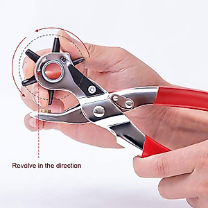 Hole Punch, NEU MASTER Heavy Duty Leather Hole Puncher for Belts, Watch Bands, Straps, Dog Collars, Saddles, Shoes, Fabric, DIY Home or Craft Projects