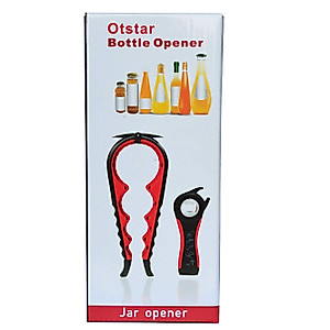 Jar Opener Bottle Opener and Ring Pull Can opener for Seniors, Arthritis Hands and Anyone with Low Strength, Arthritis Jar Openers Get Lids Off Easily