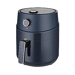 JKM Air Fryer 3.7QT Large Electric Oilless Mechanical Temperature Control, Nonstick Frying Basket, Knob-Blue