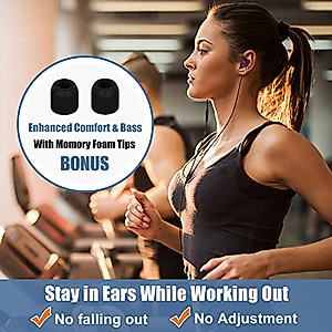 Joysico Sport Headphones Wired Over Ear In-ear Earbuds for Kids Women Small Ears Comfortable, Earhook Earphones for Running Exercise Jogging, Ear Buds with Microphone and Volume for Cell Phones Purple