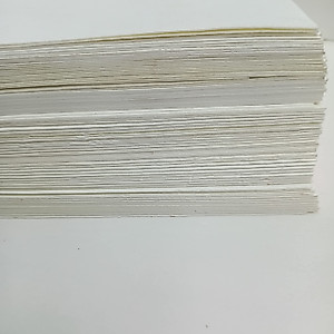 E-Tailor® 4x6" Wedding Invitation Paper, Baby Shower Card Stock Handmade Paper, Cotton Paper, Wedding Paper, Smooth Watercolor Paper, Calligraphy Paper, Rag Paper 300gsm Pack of 50 Blank Card Stock