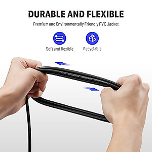 Donner 15 ft TRS Cable, Balanced Stereo Audio Patch Cable - Sturdy No Hum 1/4” Male Right Angle to 1/4” TRS Male Straight Cord, Black