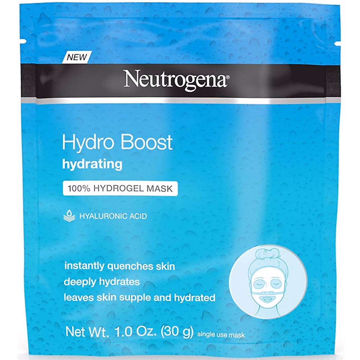Neutrogena Hydro Boost Hydrating Hydrogel Mask, 1 Mask each (Value Pack of 2)