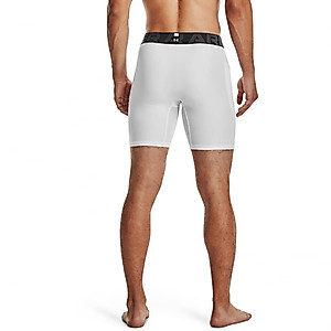 Under Armour Men's Armour HeatGear Compression Shorts , Midnight Navy (410)/White, XX-Large
