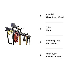 Ultrawall Garden Tool Organizer, 48 Inch Garage Tool Organizer Wall Mount, Heavy Duty Steel Wall Holders for Tools, 400lb Weight Capacity