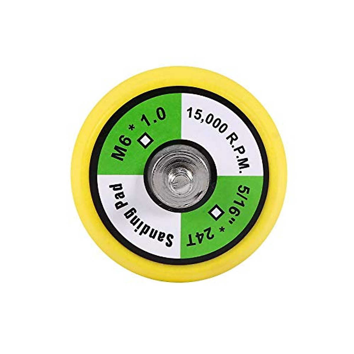 16pcs 2" Buffing Polishing Pad Buffing Pad Kit, Car Sponge Buff Pad Drill Adapter Grip Backing Plate M6 for Buffer Polisher Sanding Waxing Cutting