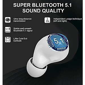 Instiwitt Cartoon Animation Game Wireless Earbuds, Bluetooth 5.1 Wireless Headset with Cute Wireless Charging Case Waterproof Stereo Headphones Noise Reduction in-Ear Built in Mic Sports Earphones