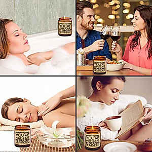 Scented Candles, Birthday Gifts for Women, Friends, Inspirational Lavender Candles Decorations, Mother's Day Thank You Gifts, Gifts for her, Birthday Relaxing Gifts for Mom, Dad, Coworker, BFF, Sister