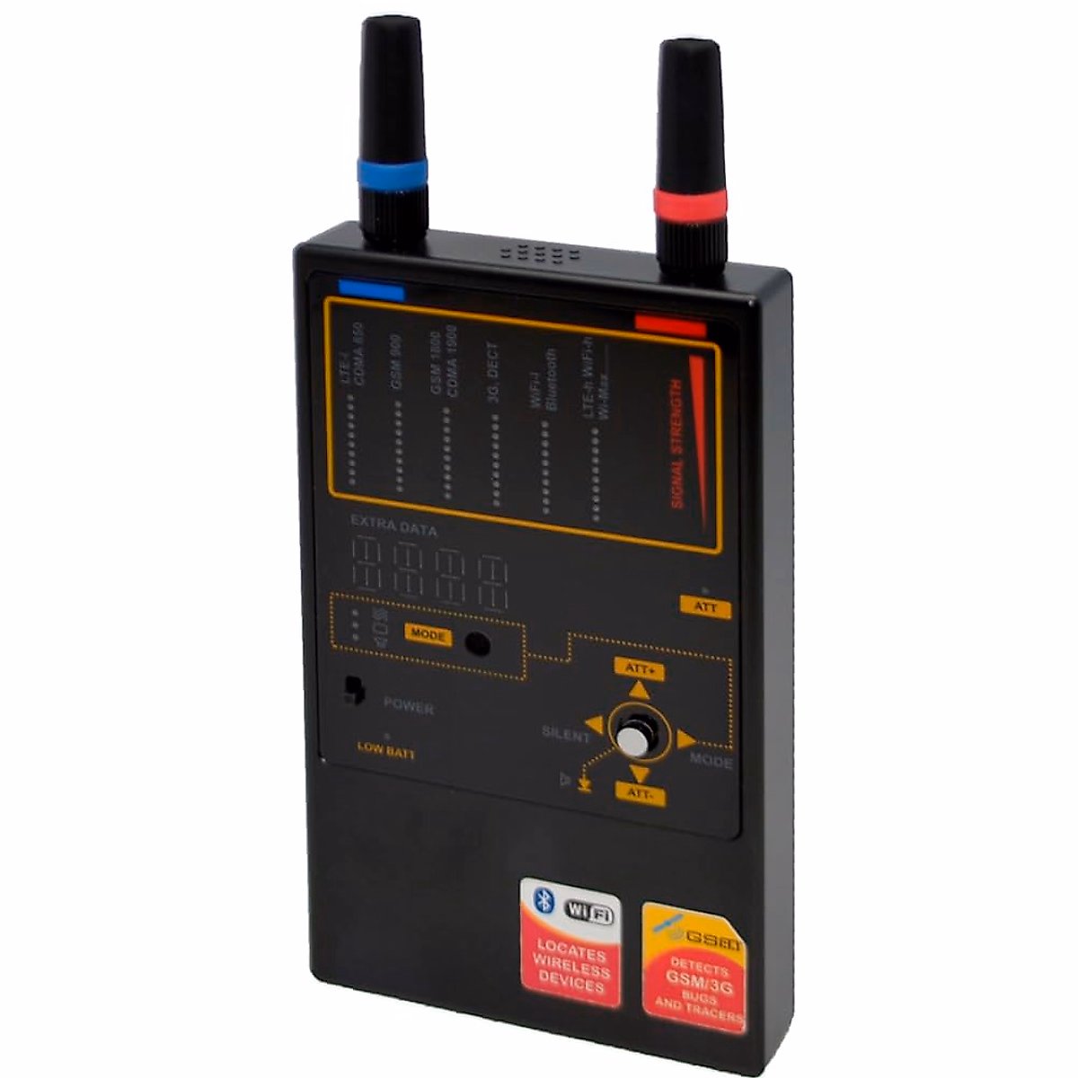 DefCon iProtect by DiscoverIt DD1207 Multi-Channel Signal Detector for Digital Wireless Protocols, Black