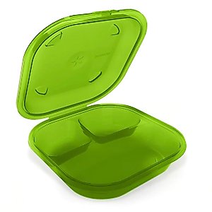 Preserve Preserve2Go Reusable Take Out Food Storage Containers, 9"x9"x3", Apple Green