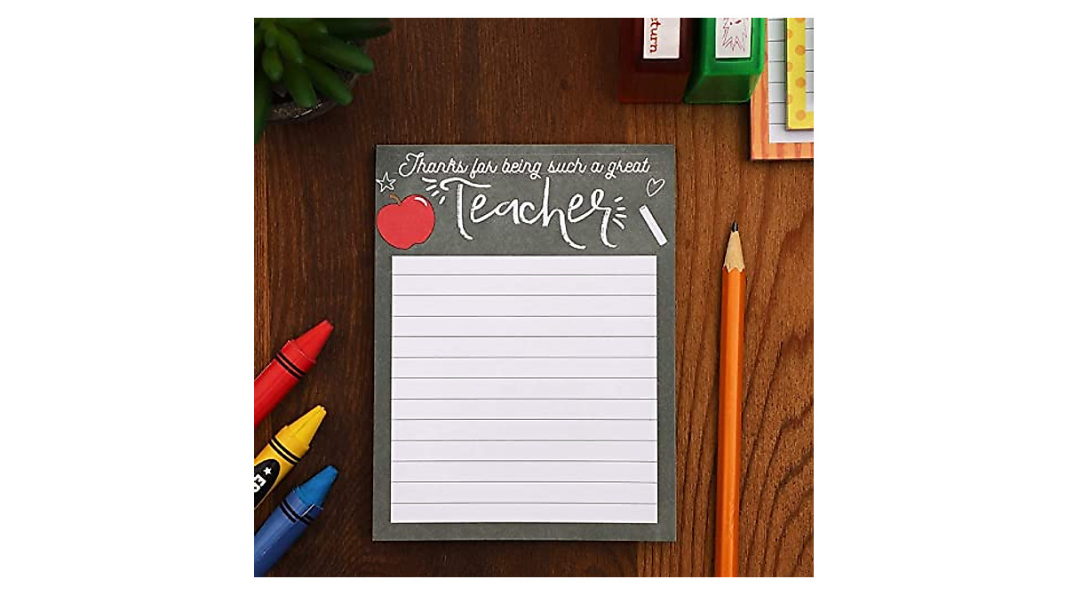 Motivational Teacher Notepad Set - 200 Sheets Total