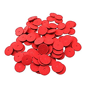 ZYAMY 100pcs Sewing Machine Spool Pin Felt Pad 1x0.2x0.08 inches Felts Thread Spool Pin Sewing Machine Spool Adapter Treadle Sewing Machine Parts for DIY Sewing Arts Crafts