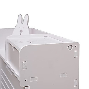 2 Tier Portable Shoe Storage Organzier Modern Shoe Cabinet Tipping White Shoe Cabinet, Shoe Rack Storage Organizer for Closet Hallway Bedroom Entryway