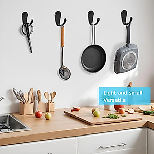 10PCS Coat Hooks for Wall, Black Stainless Steel Single Prong Clothes Hooks Farmhouse Coat Rack Wall Mount with 20 Screws, Robe Wall Hooks for Hanging Coats Towel Backpack Hat Dog Leashes Coffee Mug