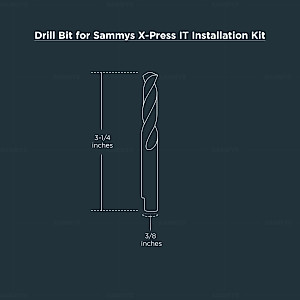 Sammys 8152910-25 25/64 in. Drill Bit for Sammys X-Press IT Installation Kit