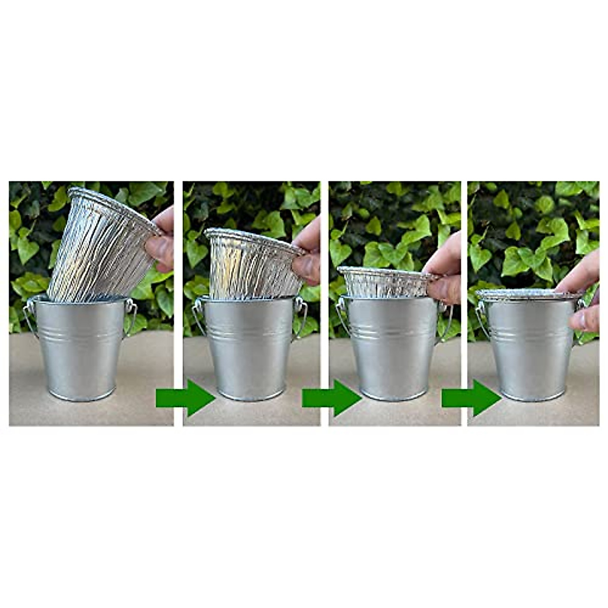 (20 Pack) Grease Bucket Liner Compatible with Traeger Grills BAC459 l Fits Ranger, Scout, PTG Mini Grease Buckets l Disposable Aluminum Foil