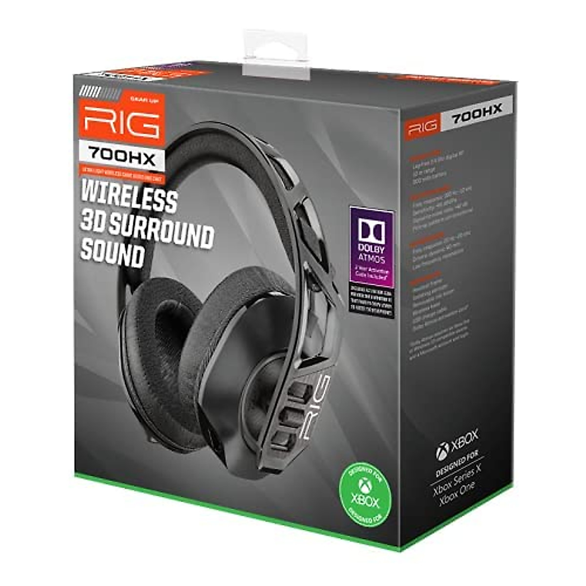 RIG 700HX Ultralight Wireless Gaming Headset with 3D Surround Sound for Xbox Series X|S, Xbox One & PC (Renewed)