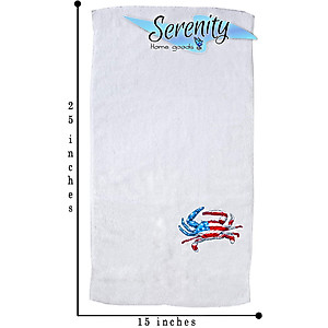 Memorial Day 4th of July Summer Home Decor Decorative Kitchen and Bath Hand Towels | American Flag | Spring Fall Accents | Red White and Blue Towel Home Holiday USA Decorations