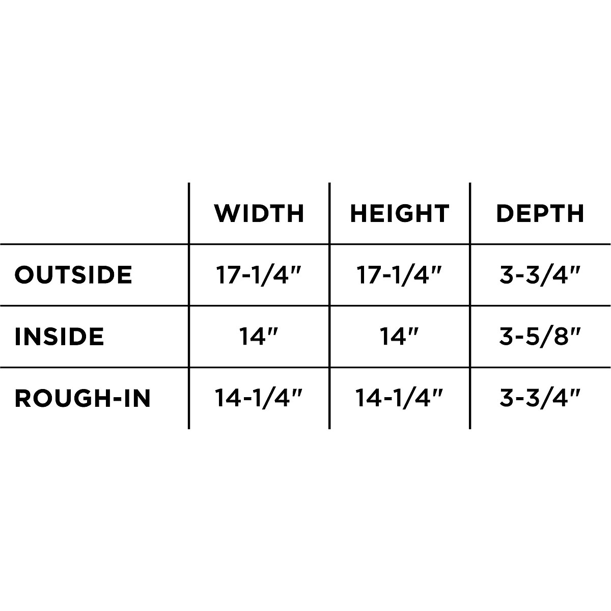 EZ-NICHES - USA - Ready for Tile Niche Preformed Bathroom Recess It Shower Shampoo Shelf (14" X 14")