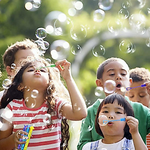 32 Pack Bubbles for Kids Party Favors Mini Bubble Wand Dinasour Toys Bulk Party Goodie Bag Stuffers Supplies Carnival Prizes Christmas Themed Birthday Wedding Bath Time Gifts for Boys Girls