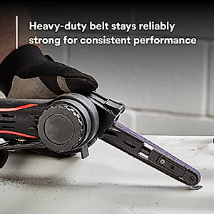 3M Cubitron II File Belt, 33439, 60+ Grit, 3/8 in x 13 in, Pack of 10 File Belts, Resin Bonded, Spot Weld Removal