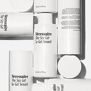 Nécessaire The Sex Gel. Water-Based Personal Lubricant. Hyaluronic Acid + Lactic Acid. No Fragrance Added. Non-Staining. Safe for Toys + Condoms. 50 ml / 1.7 fl oz.