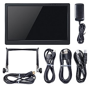 SunFounder 13.3 Inch Display IPS Portable Screen for Raspberry Pi, 2 HDMI Monitor 1920x1080 Gaming Monitor for Ps4 Raspberry Pi WiiU Xbox 360 Windows 7/8/10
