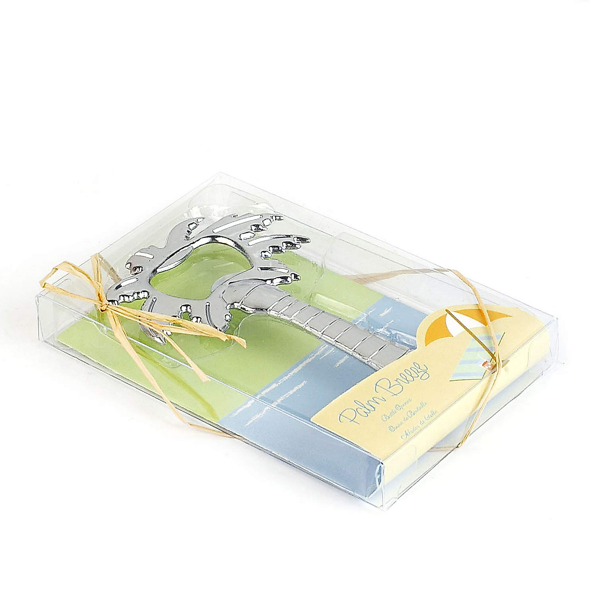 10pcs Palm Tree Coconut Tree Wine Bottle Opener Wedding Party Favor (Silver)