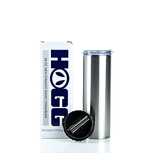 HOGG 20oz Straight Skinny Strawbler Stainless Steel Tumbler Case (25 Units) DIY, Customizable, Glitter, Epoxy, Bulk/Wholesale
