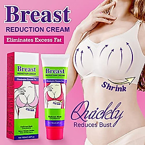 Breast Shrinking Cream Firming and Lifting Breast Cream Nourishing for Push Up Bust Reduction Lifting Fever Massage Cream with Perfect Body Curve for All Skin Types 100g