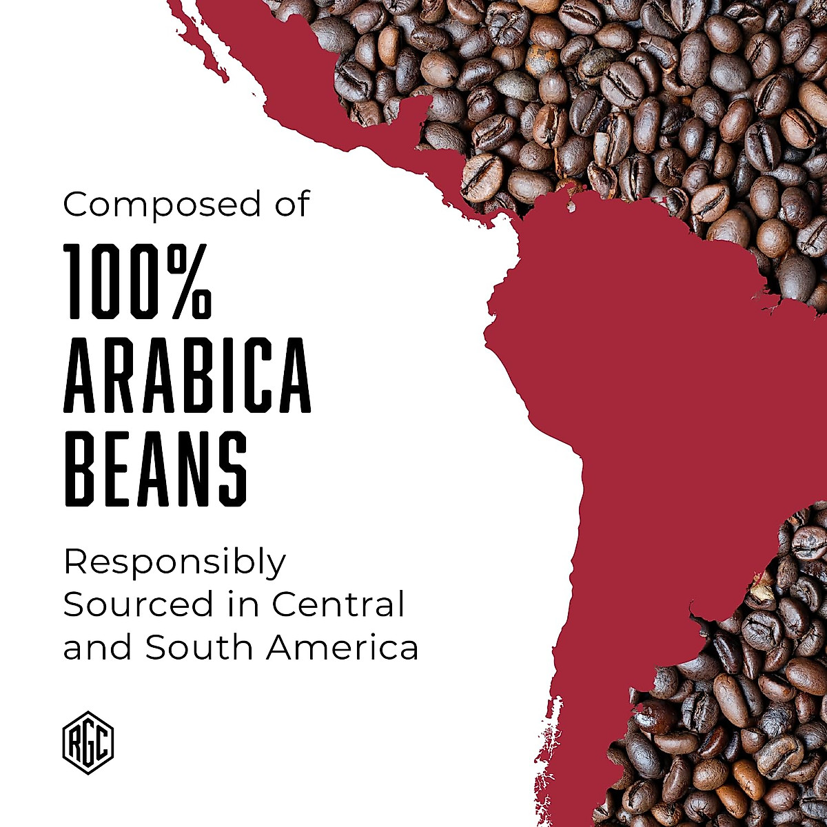 Real Good Coffee Company - Whole Bean Coffee - Decaf Medium Roast Coffee Beans - 2 Pound Bag - 100% Whole Arabica Beans - Grind at Home, Brew How You Like