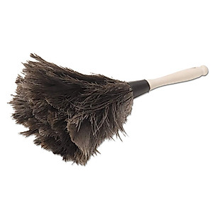 Boardwalk BWK12GY 4 in. Handle Professional Ostrich Feather Duster