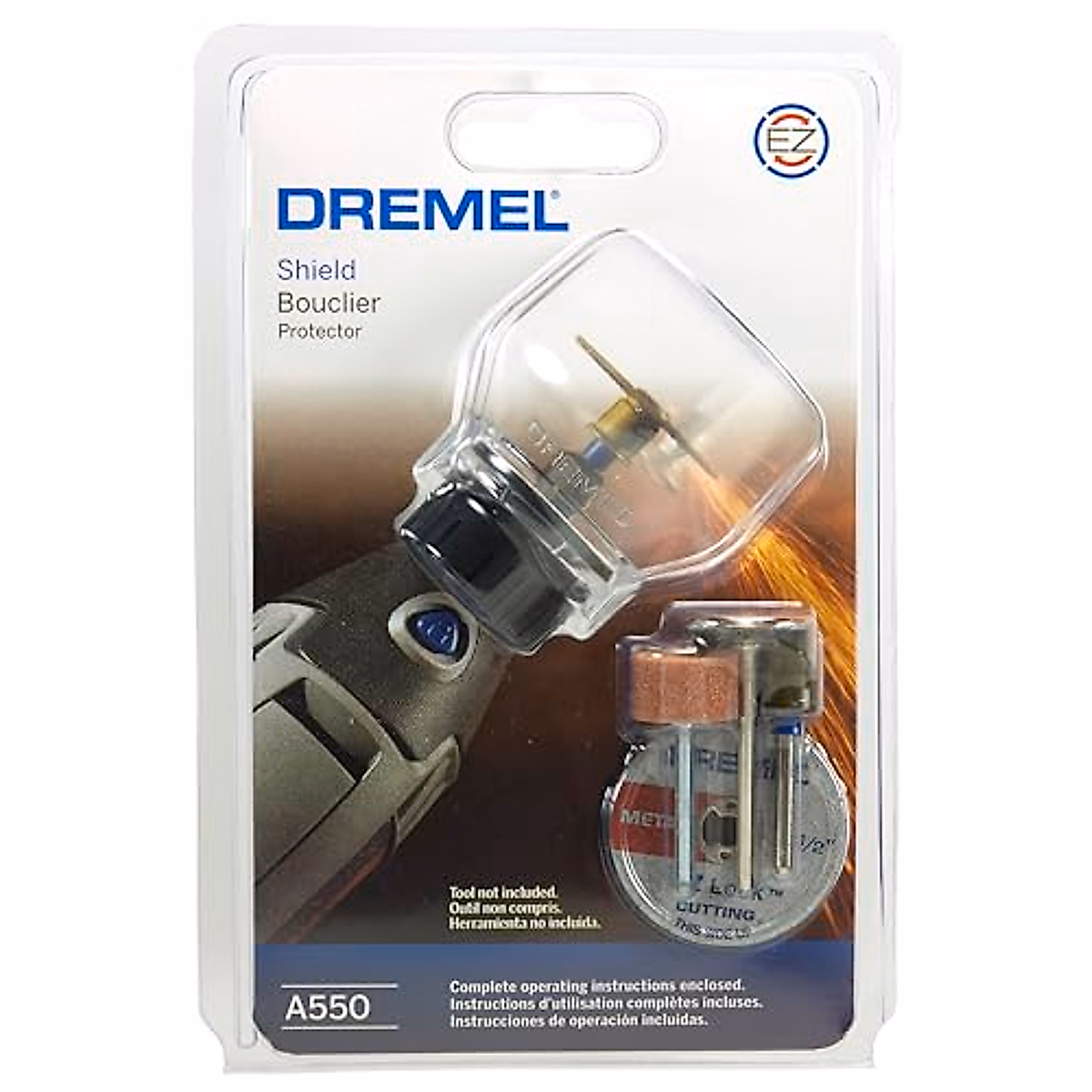 Dremel A550 Rotary Tool Shield Attachment Kit with 4 Accessories