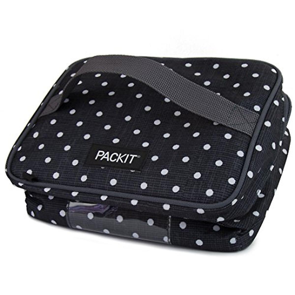 PackIt Freezable Baby Bottle Cooler for Breastmilk and Formula, Polka Dots
