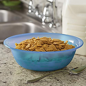 Sterilite Set of Two 49 Ounce/1.4 Liter Bowls, Turquoise Blue Tint, 12-Pack