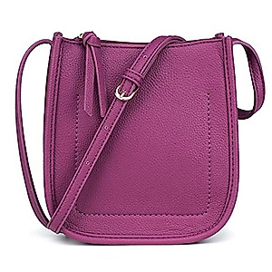 Montana West Small Crossbody Shoulder Bag for Women Mini Classic Satchel Handbags Lightweight Bucket Purse,MWC-077PP