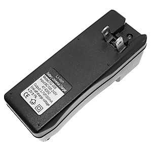 DGZZI 1pcs 2-Slots Universal Rechargeable Battery Charger Black for 18650 16340 14500 10440 3.7V Li-Ion Batteries (Can Charge Batteries Individually)