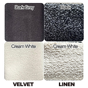 KCHUSAL Modular Sectional Sofa, 4 Seat Deep Sectional Sofa with 2 Storage Ottomans, Oversized Sectional Couches for Living Room - Velvet Dark Gray(130'' W)