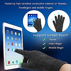 Beanie Bluetooth Hat and Gloves Set for Men Women - Winter Wireless Headphone Beanie & Touchscreen Glove - Knit Running Music Hats, Unique Teen Gifts for Boys Girls, Christmas Presents