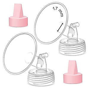 Maymom Pump Part Compatible with Spectra/Ameda Luna Pumps, Syngery Gold; Incl Wide Mouth Flange 17 mm Valve; Not Original Spectra Flange; Replaces Spectra S1 S2, Plus Shield, Pump Parts, Accessories