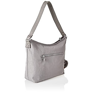 Kipling Women's Belammie Handbag, Organize Accessories, Spacious Interior, Removable Shoulder Strap, Travel Bag, Cool Grey Tonal