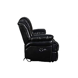 New Classic Furniture Flynn Sofa with Lighted Base, Black