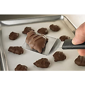 Mercer Culinary Millennia Mini Turner/Spatula, 2.5 Inch x 2.5 Inch Blade, Black Handle