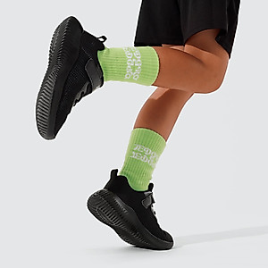 DREAM PAIRS Boys Girls Shoes Kids Tennis EZ-Ons FunRun Breathable Running Athletic Sport Sneakers,Size 2 Little Kid,All/Black,KRIDER-1