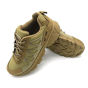 TaihuaXin Outdoor Low-top Hiking Shoes, Tactical Combat Boots, Training Shoes, Men's Outdoor Hiking Shoes (Brown, US Footwear Size System, Adult, Men, Numeric, Medium, 8.5)