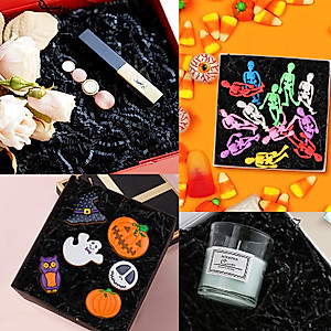 LOMIMOS 250g/8.8oz Halloween Black Raffia Paper Confetti Shred,for Gift Wrapping Craft DIY Packaging Filling Party Decoration