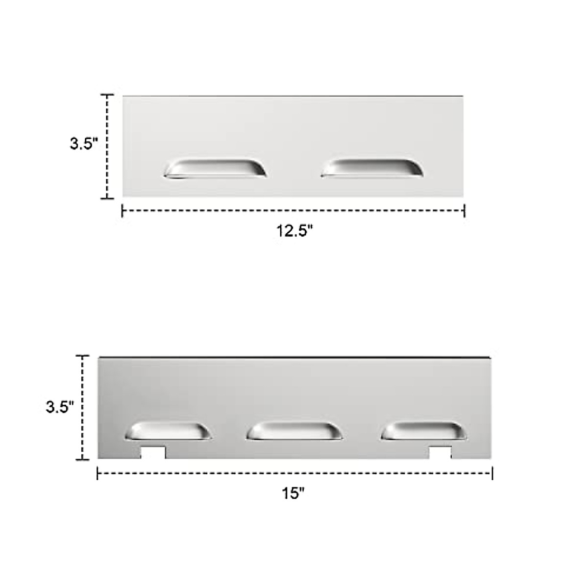 5016 Wind Screen/Wind Guard Replacement Parts for Blackstone 28" Griddle or Other Griddle, for Blackstone 2 Burner Flat Top Gas Grill 28" Griddle 1517, 1853 Cooking Station, Stainless Steel